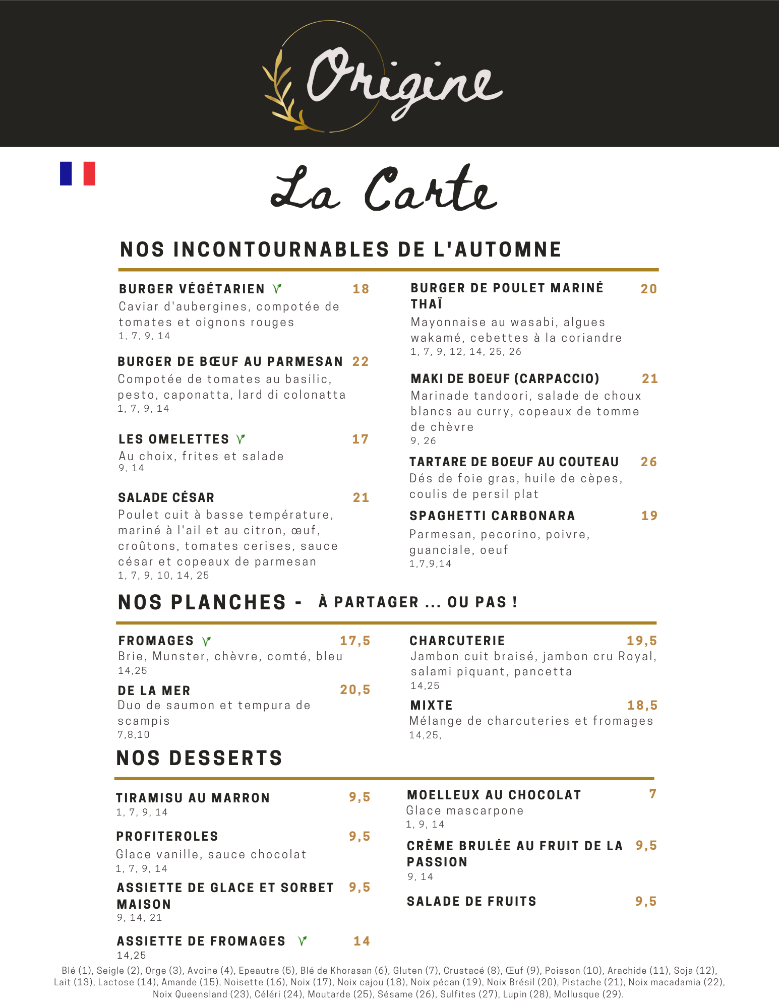 Restaurant à Luxembourg Ville - L'Origine